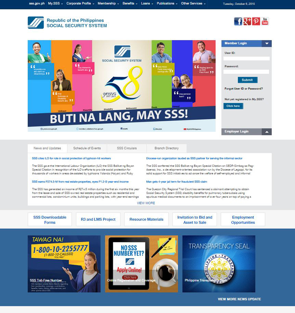 SSS Number Online Application