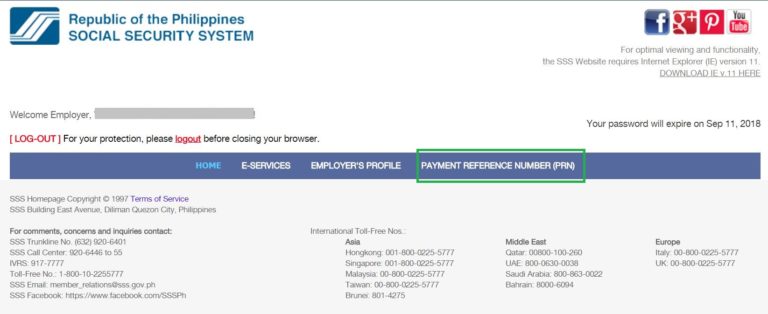 How to generate SSS Payment Reference Number (PRN) for Employers? - SSS Inquiries