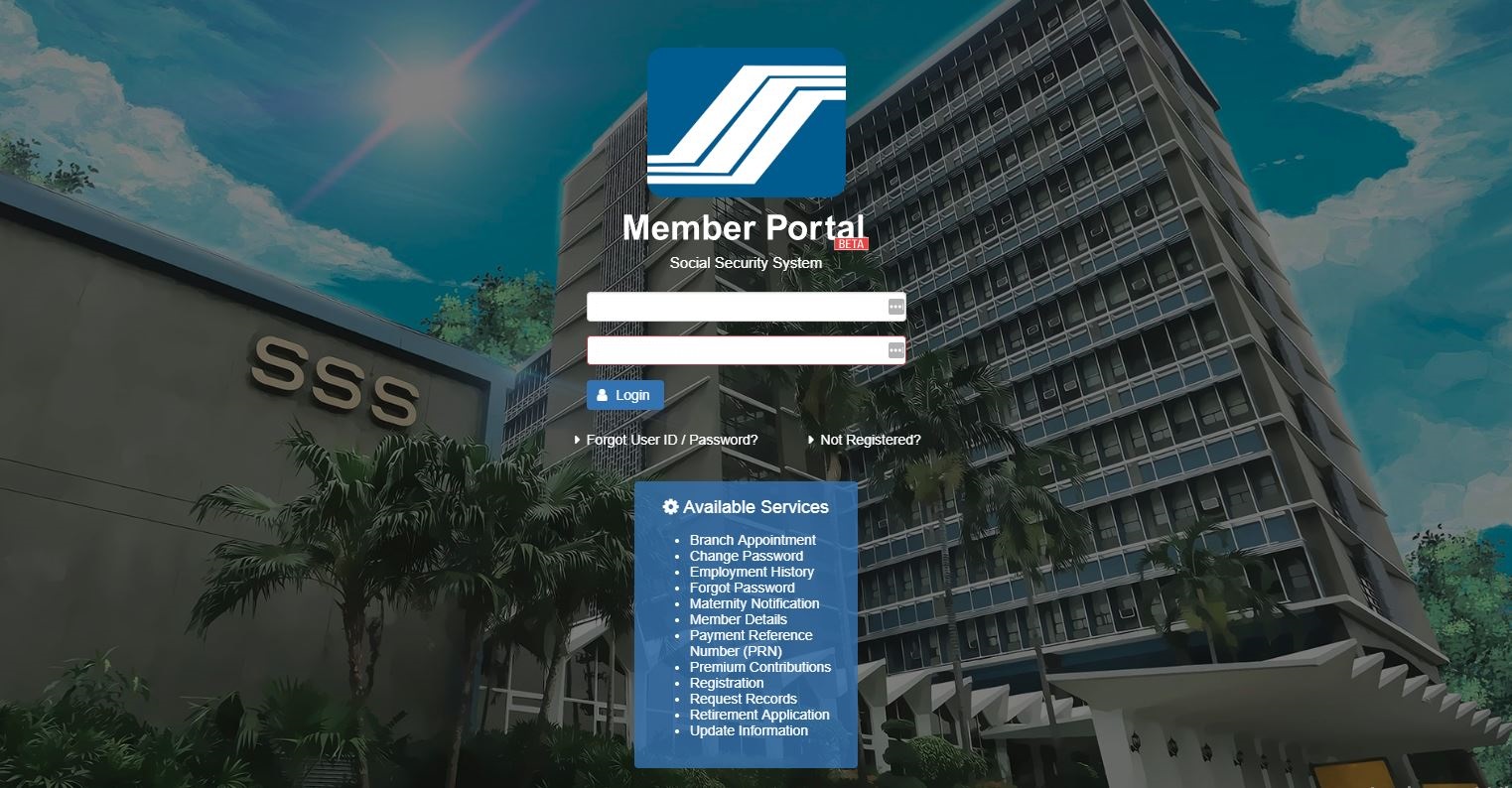 Quick Look On The New SSS Website Beta SSS Inquiries
