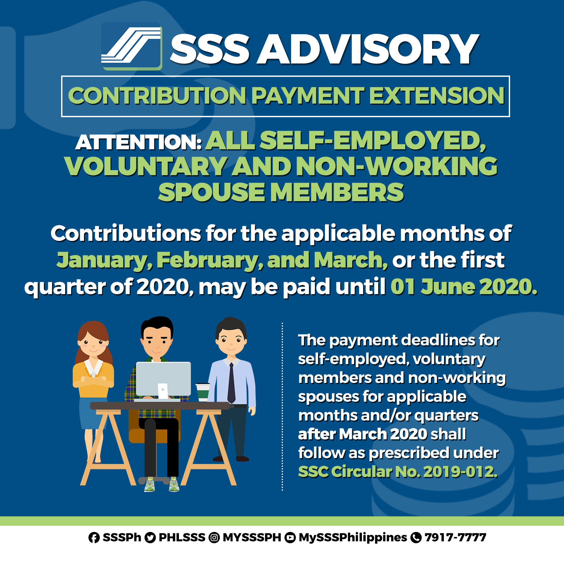 SSS Contributions Payment Deadline extended in light of COVID-19 - SSS ...