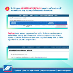 How to correct or replace Disbursement Account in My.SSS and request ...