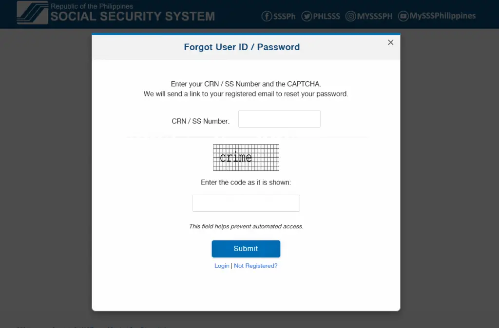 How to Self-Reset My.SSS Account Password - SSS Inquiries