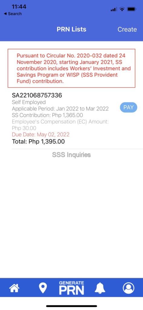 How to generate SSS Contributions Payment Reference Number (PRN) in SSS ...