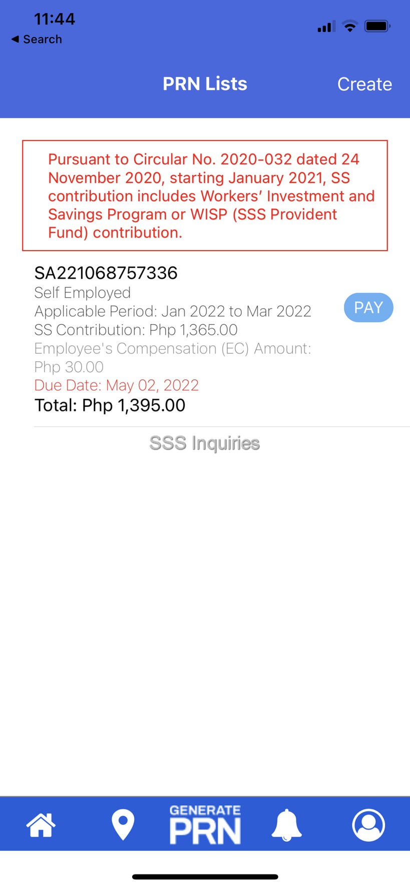 How to generate SSS Contributions Payment Reference Number (PRN) in SSS ...