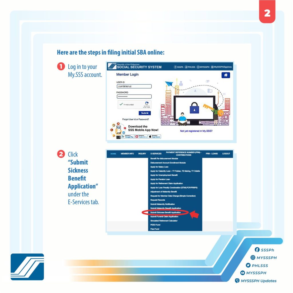 How to Submit Online Sickness Benefit Application thru My.SSS Account ...