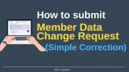 How to submit a Member Data Change Request (Simple Correction) - SSS ...