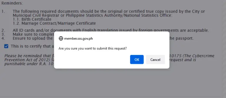 How to submit a Member Data Change Request (Simple Correction) - SSS ...