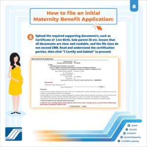 How to File for SSS Maternity Benefit (MAT2) in SSS Website for female ...