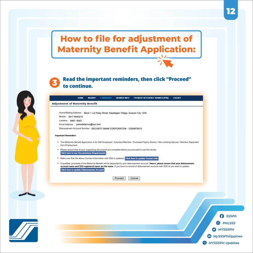How to File for SSS Maternity Benefit (MAT2) in SSS Website for female ...