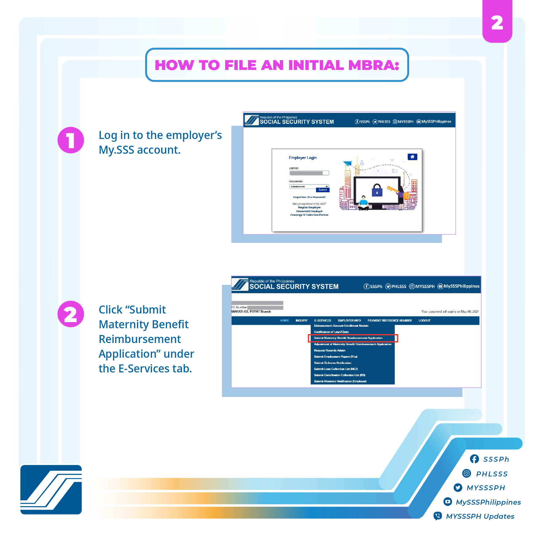 How to File for SSS Maternity Benefit Reimbursement Application for ...
