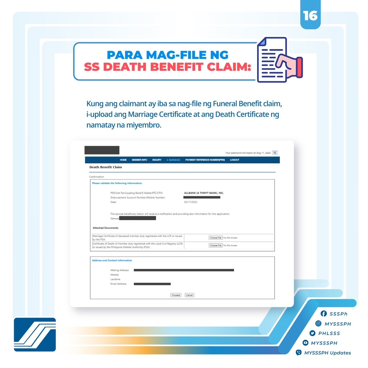 How to submit SSS Death Benefit Claim online? - SSS Inquiries
